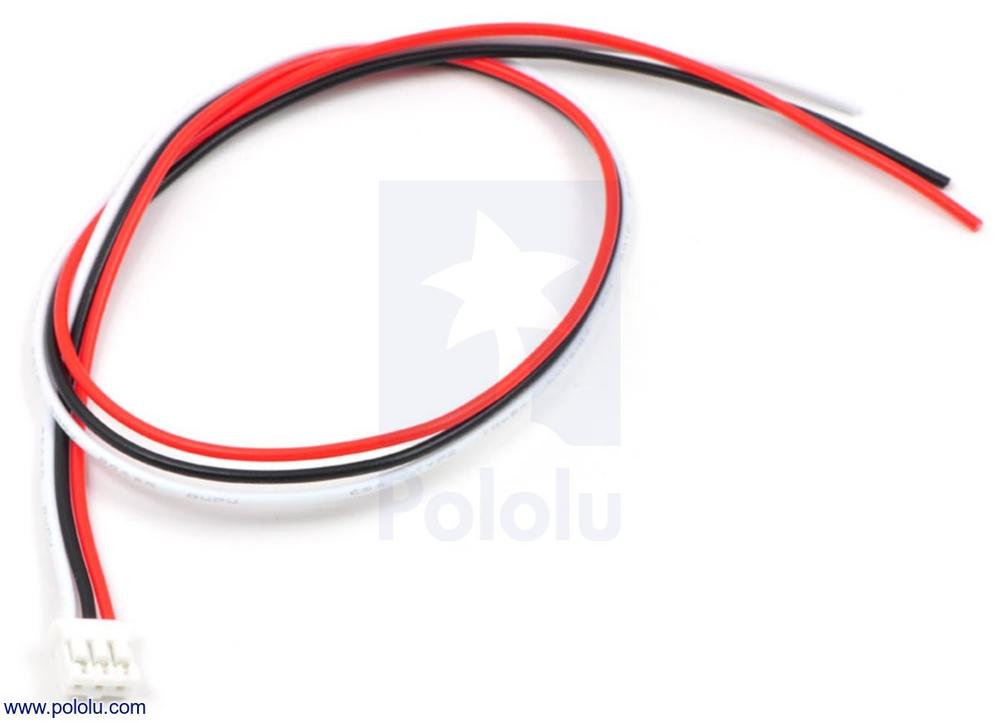 Pololu 3-Pin Female JST PH-Style Cable (30 cm) for Sharp Distance ...