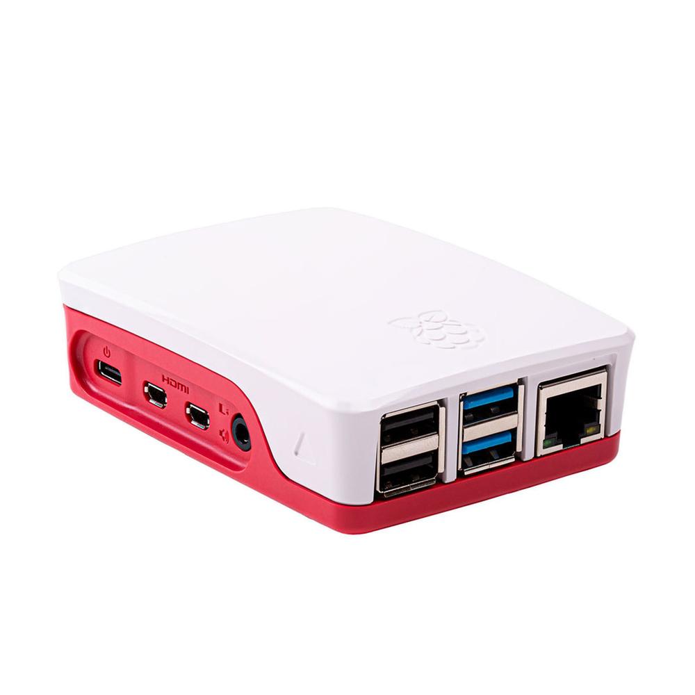 Custodia ufficiale Raspberry Pi 4B - bianca - Opencircuit