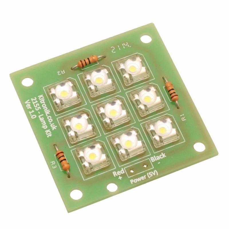 Kitronik 5V LED bureau lamp - DIY Kit - Opencircuit