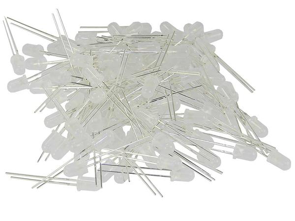 Opencircuit Wit 3mm diffuse LED - 50 stuks