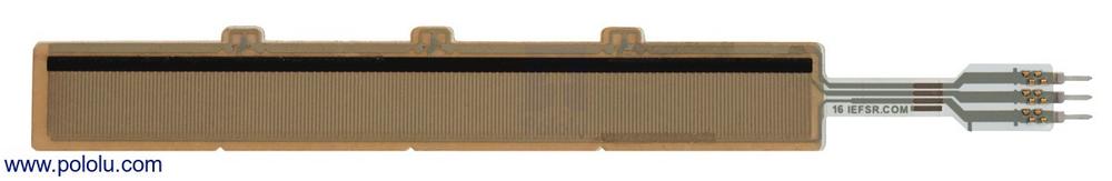 Pololu Force-Sensing Linear Potentiometer: 4.0″×0.4″ Strip ...