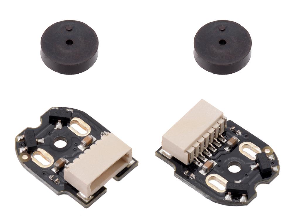 Magnetic Encoder Pair Kit with Side-Entry Connector for Micro Metal ...