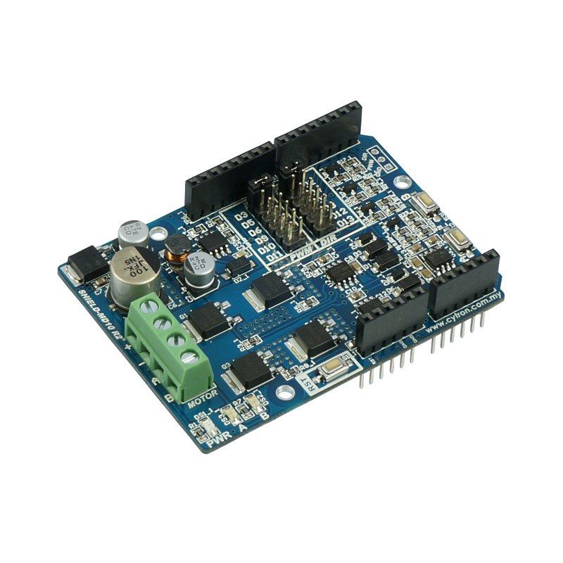 10Amp 7V-30V DC Motor Driver Shield voor Arduino - Rev2.0 - Opencircuit