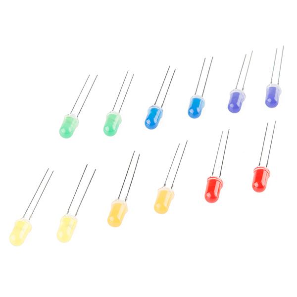 Sparkfun LED Rainbow Pack - 5mm PTH - Opencircuit