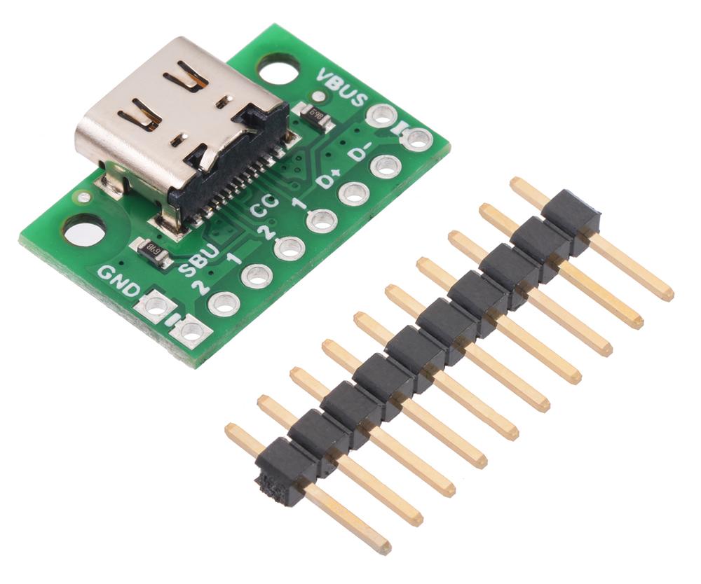 Pololu USB 2.0 Type-C Connector Breakout Board (usb07b) - Opencircuit