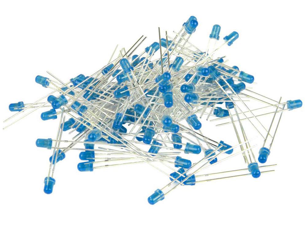 Blue 3mm diffuse LED - 50 pieces - Opencircuit
