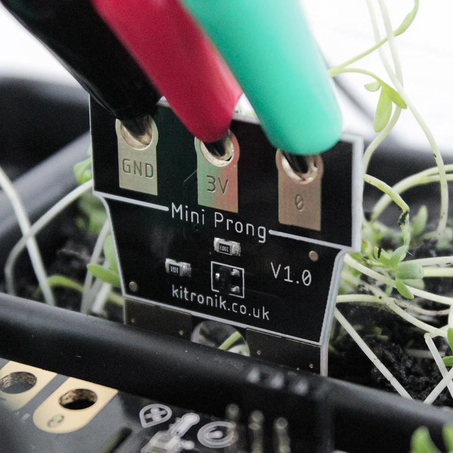 Kitronik 'Mini' Prong Soil Moisture Sensor för BBC micro:bit - Opencircuit Kitronik 'Mini' Prong Soil Moisture Sensor för BBC micro:bit - Opencircuit