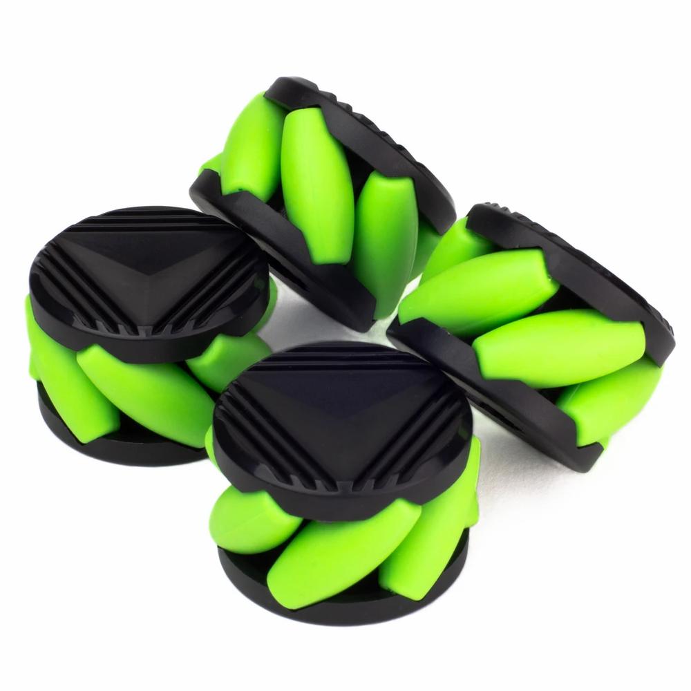 Mecanum Wheels - Green (pack of 4) - Opencircuit