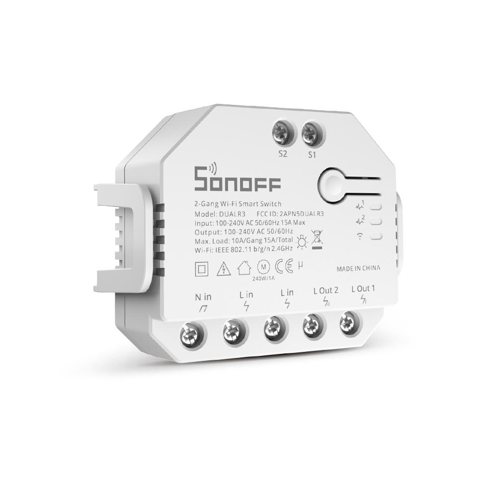 Itead Sonoff DualR3 Dual Relay Two Way Power Metering Smart Switch ...
