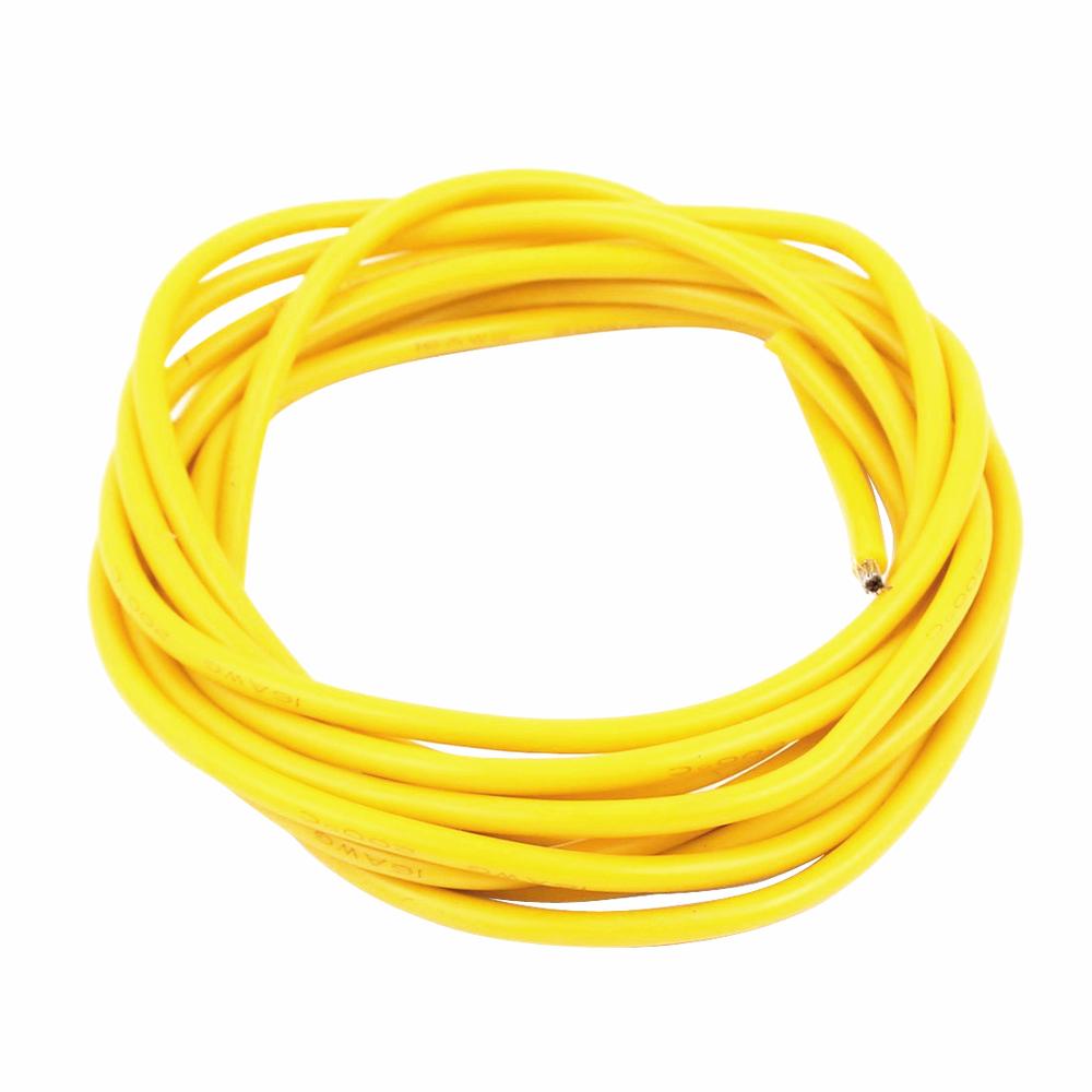 Opencircuit Stranded-Core yellow wire - 26AWG - 2 meter