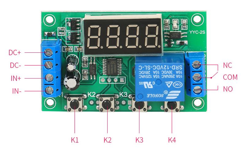 Timer relay module - 12V - Opencircuit