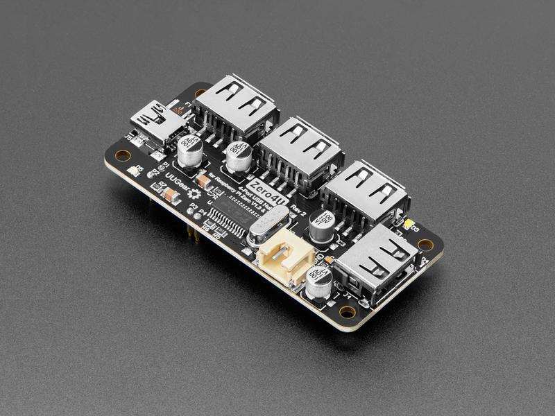 Adafruit Zero4U - Hub USB 4 ports pour Raspberry Pi Zero v1.3 - Opencircuit