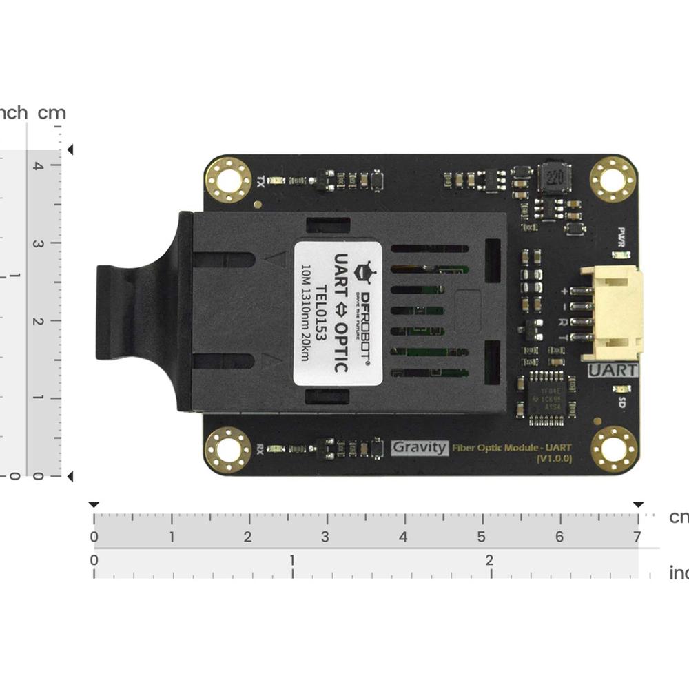 DFRobot Gravity: UART Fiber Optic Transceiver Module - Opencircuit