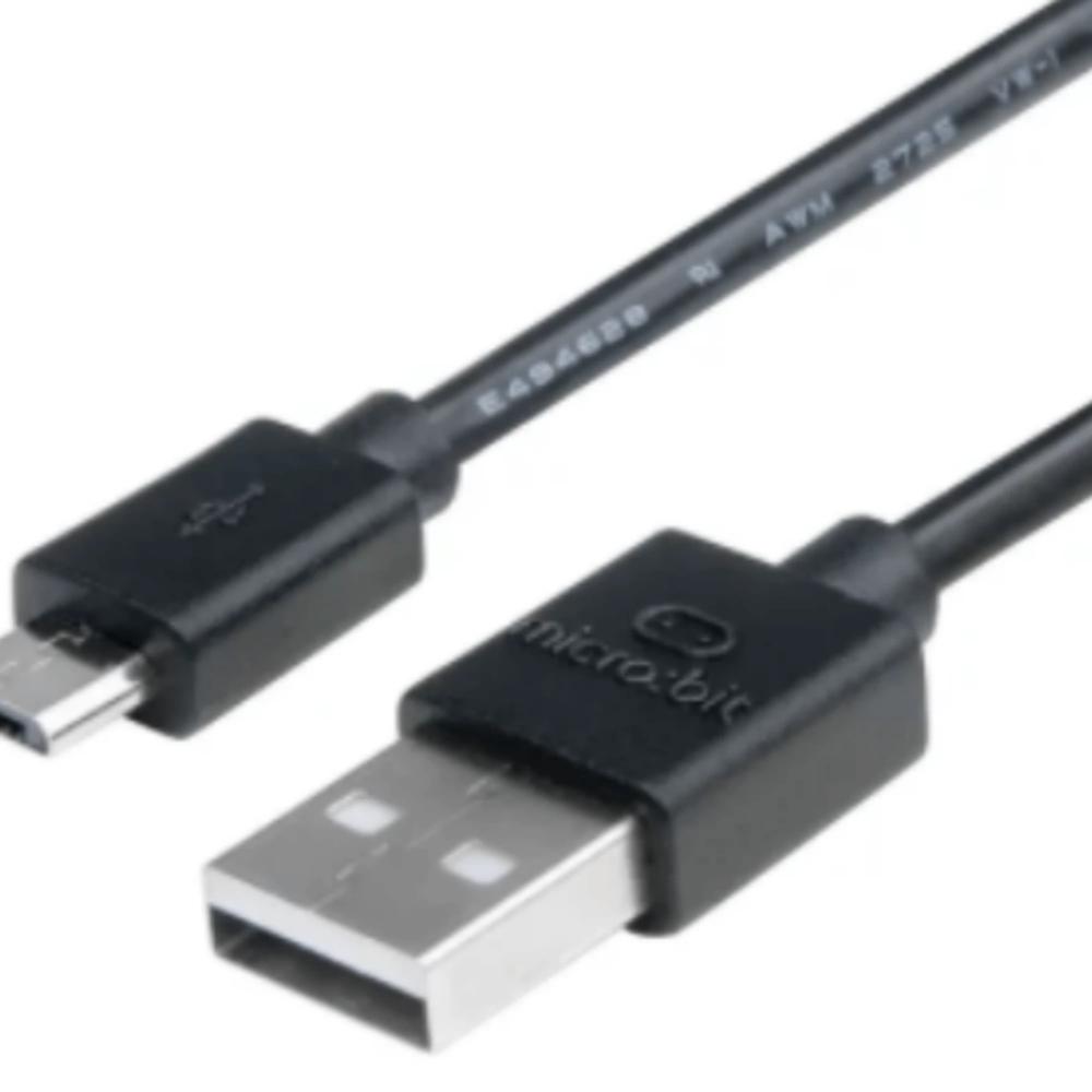 DFRobot USB A to Micro USB Cable (30cm Black) - Opencircuit