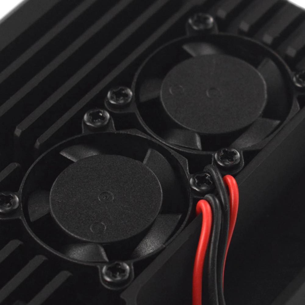 DFRobot Armor case met dubbele ventilatoren (2510) voor Raspberry Pi 4 ...