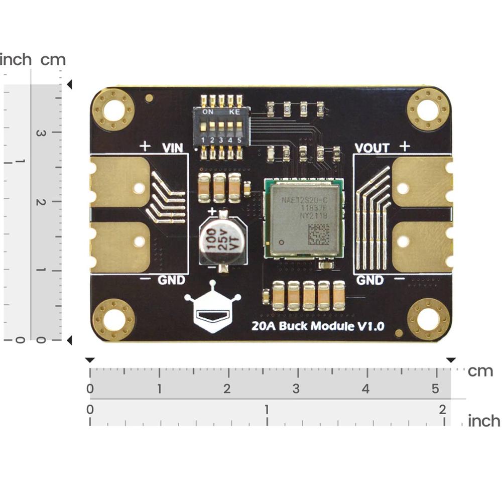DFRobot 60W Adjustable DC-DC Buck Converter Module - Opencircuit
