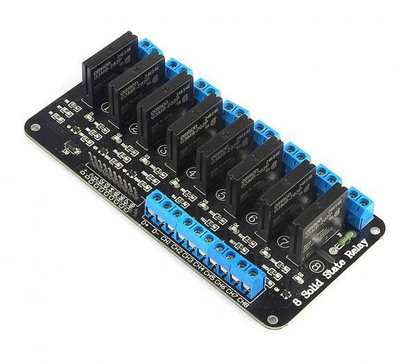 Solid state relay module 240VAC 8 channel - Opencircuit