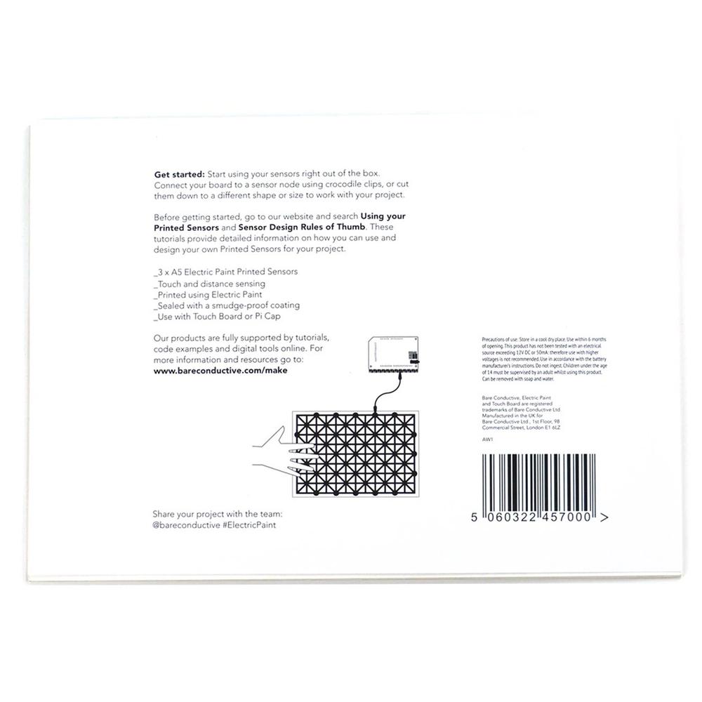 DFRobot Sensore stampato Bare Conductive (set di 3) - Opencircuit