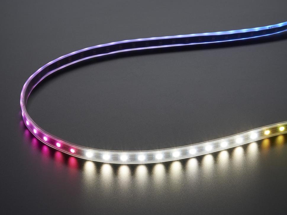 Adafruit NeoPixel Digitale RGBW LED-strip - Zwarte PCB 60 LED/m 4m ...