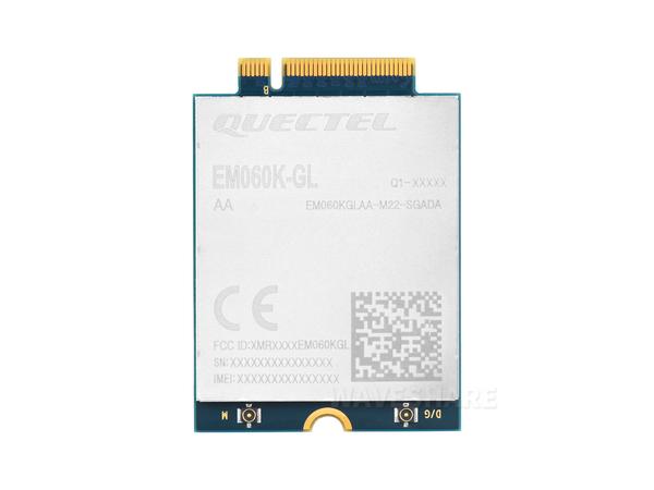 Waveshare Quectel EM060K-GL -moduuli, LTE-A Cat 6 -moduuli M.2-muodossa ...