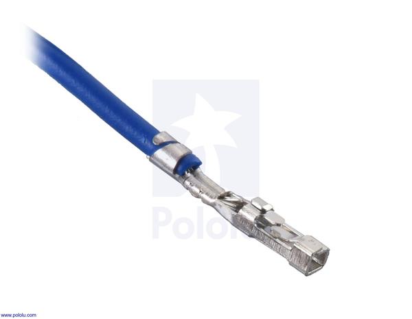 Wires with Pre-Crimped Terminals 10-Pack M-F 12" Black - Opencircuit