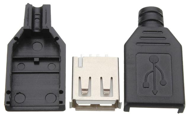 USB 2.0 female connectors - 5 pcs - Opencircuit