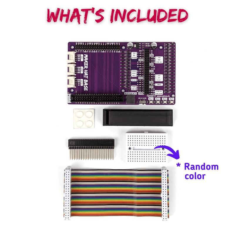 Maker Hat Base - Extensión HAT y GPIO para Raspberry Pi 400 - Opencircuit