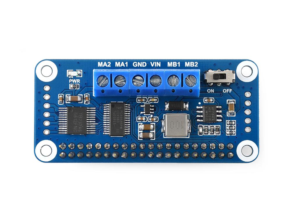 Waveshare Motor Driver HAT til Raspberry Pi, I2C-interface - Opencircuit
