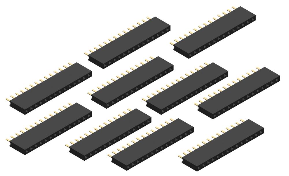 Female header 14 pin - 2.54mm - 10 pcs - Opencircuit