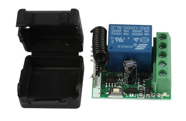 Opencircuit 12v 10A relay with 433MHz receiver