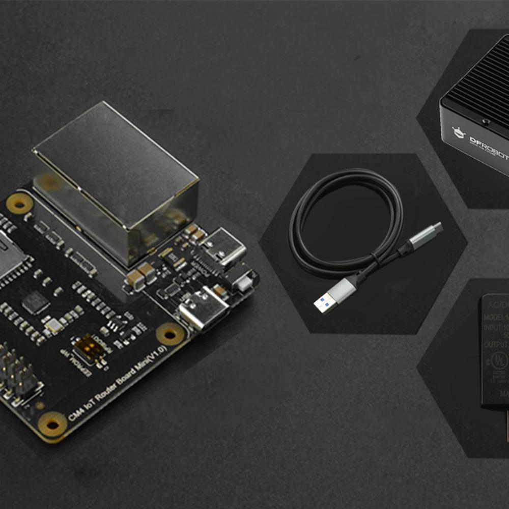 Placa de suporte para roteador IoT Raspberry Pi CM4 Mini com gabinete ...