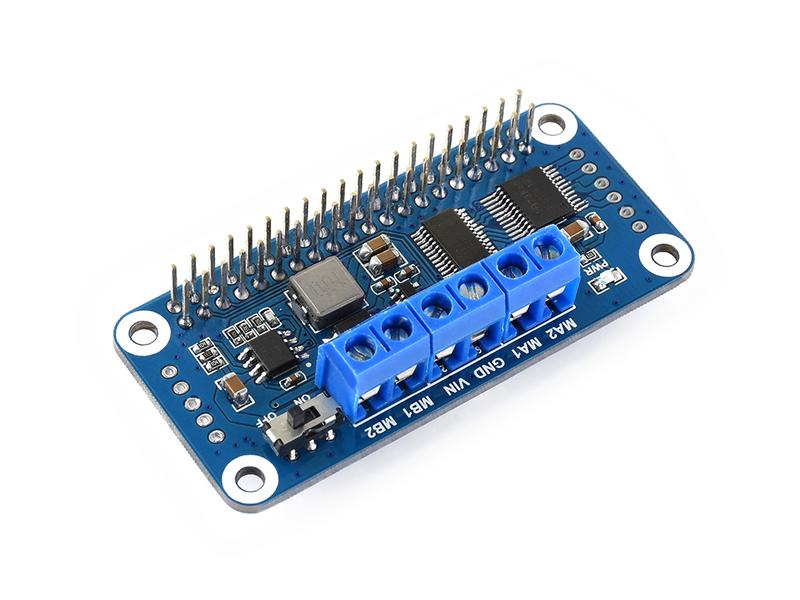 Waveshare Motor Driver HAT for Raspberry Pi, I2C Interface - Opencircuit