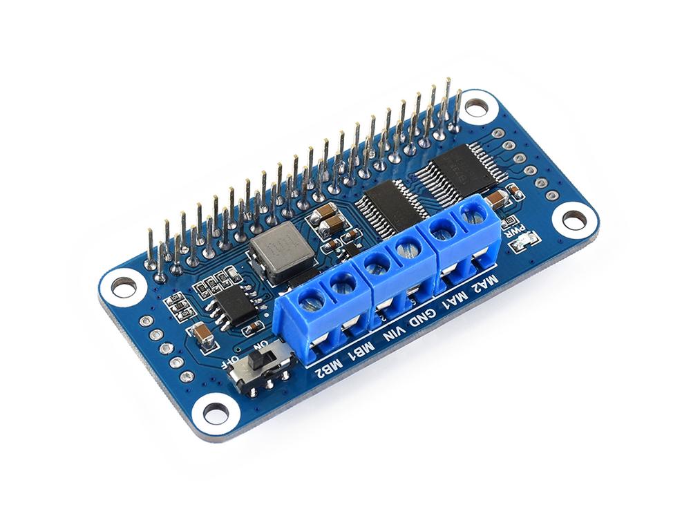 Waveshare Motor Driver HAT for Raspberry Pi, I2C Interface - Opencircuit