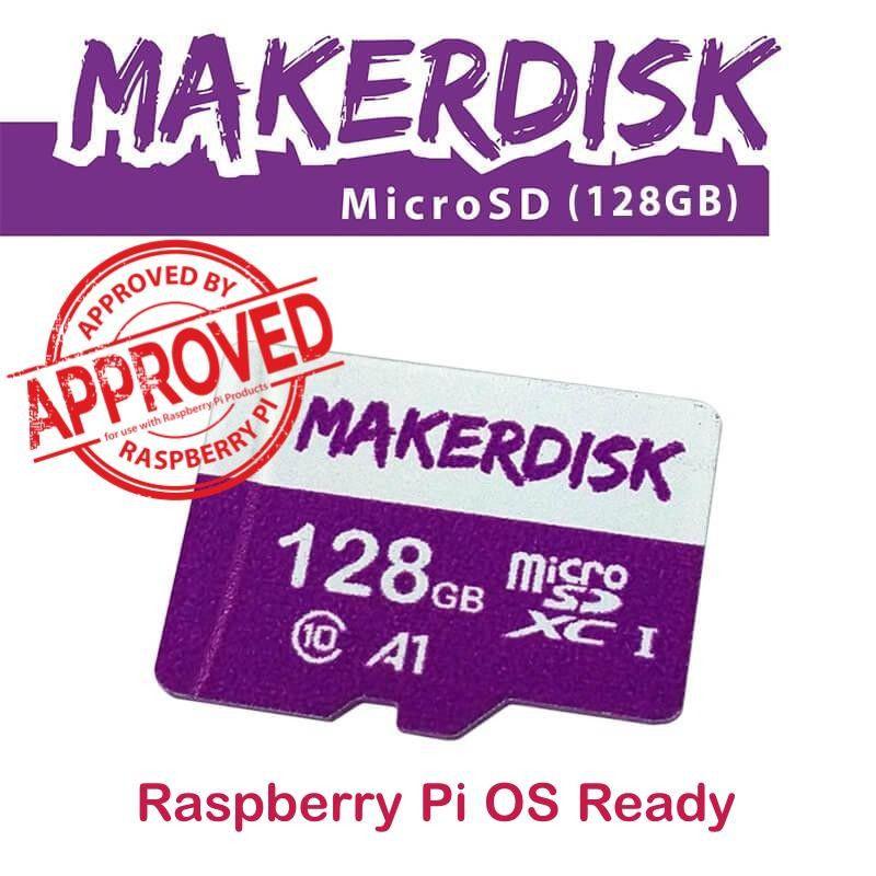Cytron Raspberry Pi Approved MakerDisk microSD Card with RPi OS - 128GB ...