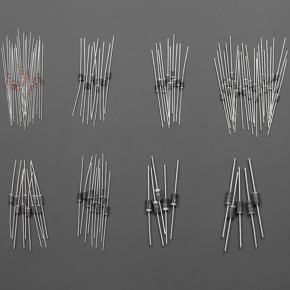DFRobot Diode kit - 100pcs - 1N4148, 1N4007, 1N5819, 1N5399, FR107 ...