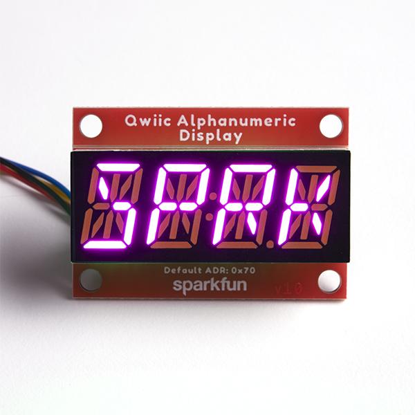 Display alfanumerico Sparkfun Qwiic - rosa - Opencircuit
