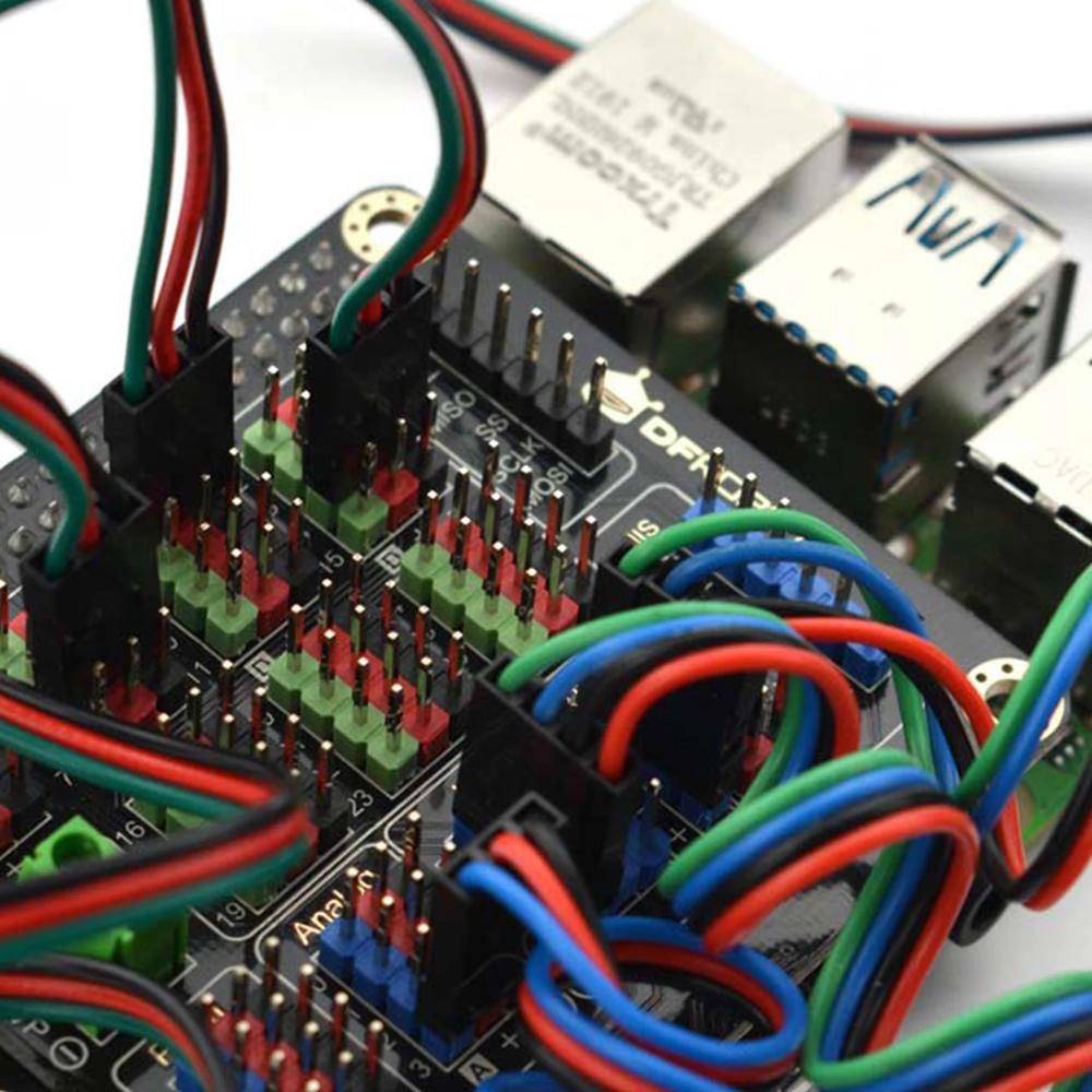 DFRobot IO-laajennus HAT Raspberry Pi 5:lle / 4B:lle / 3B+:lle ...