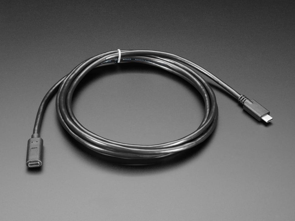 Adafruit USB Type C Extension Cable - 2 meters long - Opencircuit