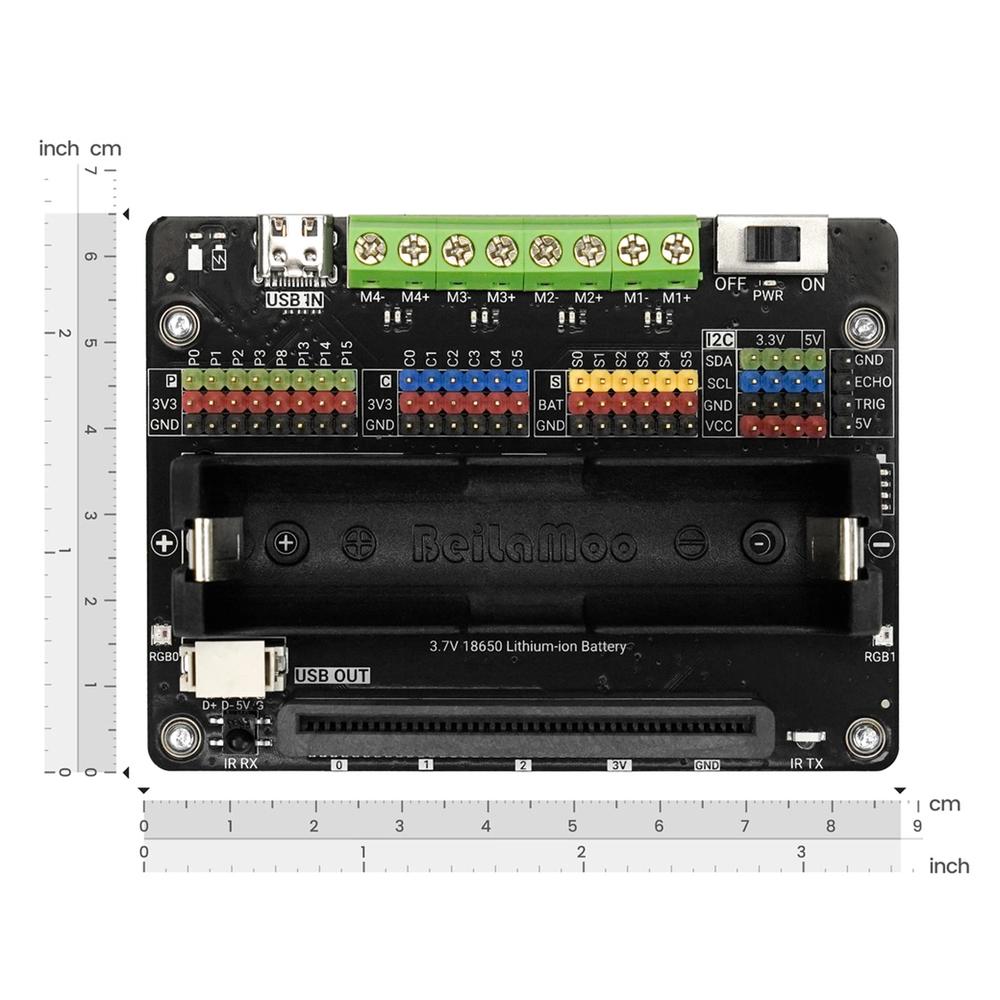 DFRobot Multi Function Expansion Board for UNIHIKER M10 / K10 & micro:bit (Power & Motion ...