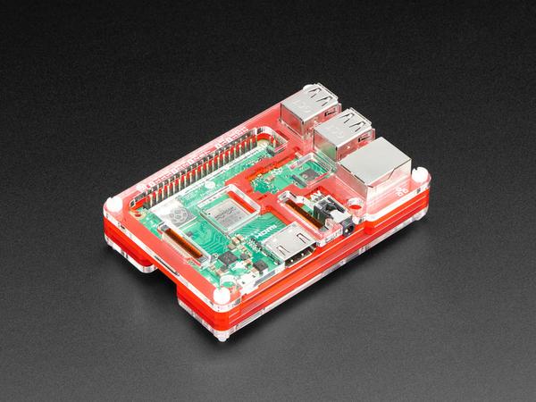 Adafruit Pibow Coupé - Enclosure for Raspberry Pi 2 / B+ / Pi 3 / Pi 3 ...
