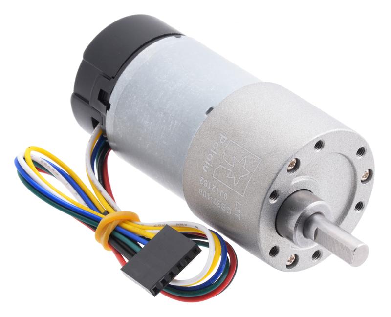 100:1 Metal Gearmotor 37Dx73L mm 12V med 64 CPR Encoder - Opencircuit