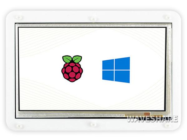 Waveshare 7-inch Capacitive Touch Screen LCD (B) met Tweekleurige ...