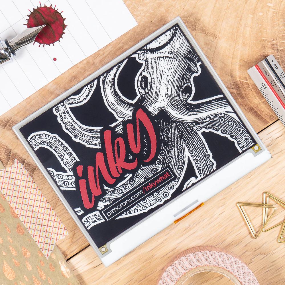 Pimoroni Inky wHAT - Large e-Ink Display - Red/Black/White - PIM408 ...