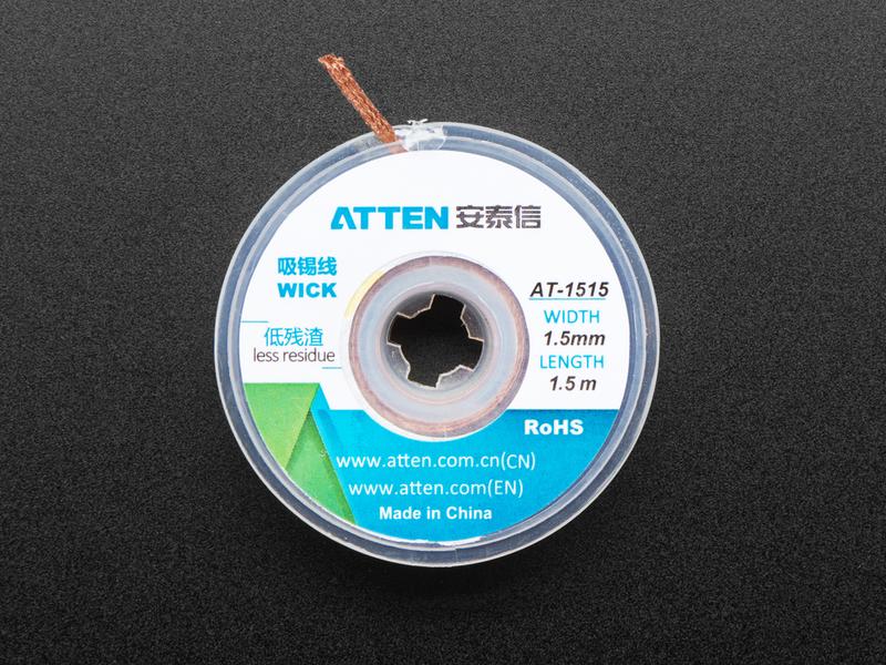 Adafruit Pavio de solda - 1,5 mm de largura e 1,5 m / 5 pés de ...