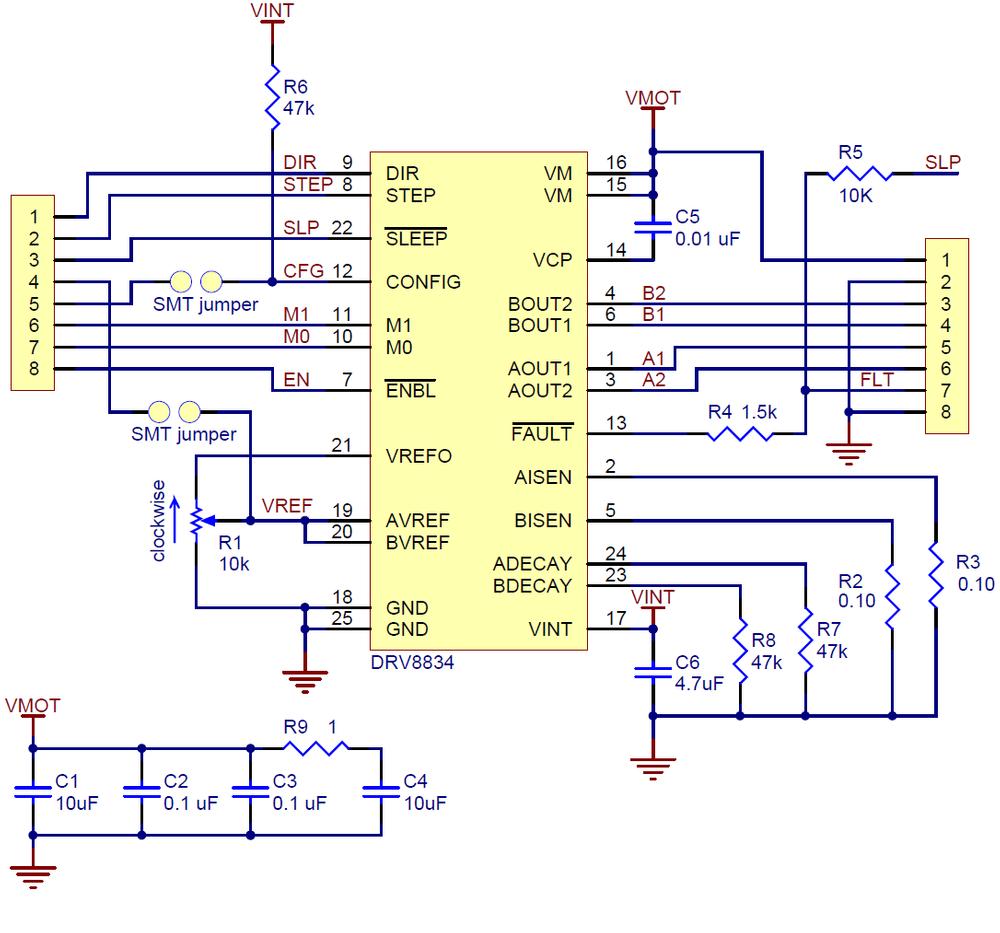 Pololu DRV8834 Low-Voltage Stepper Motor Driver Carrier - Opencircuit