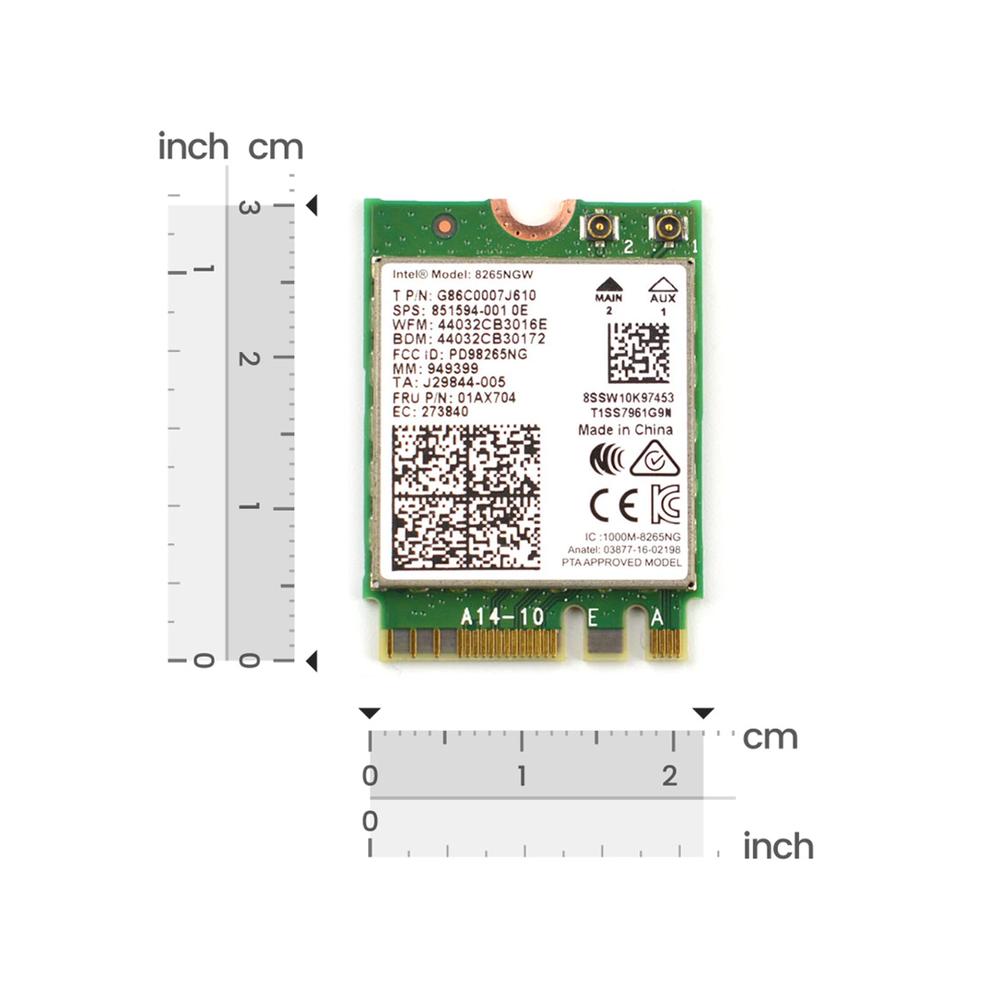 Carte Wi-Fi Intel 8265AC pour Jetson Nano avec double bande et ...