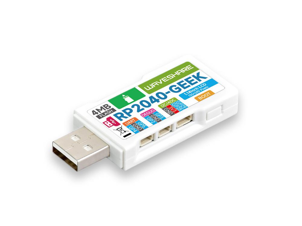 Carte de développement Waveshare RP2040-GEEK, basée sur le ...