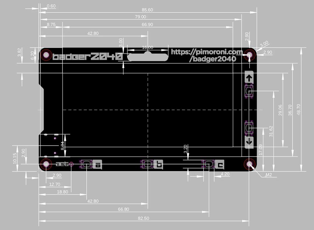 Pimoroni Badger 2040 - PIM607 - Opencircuit