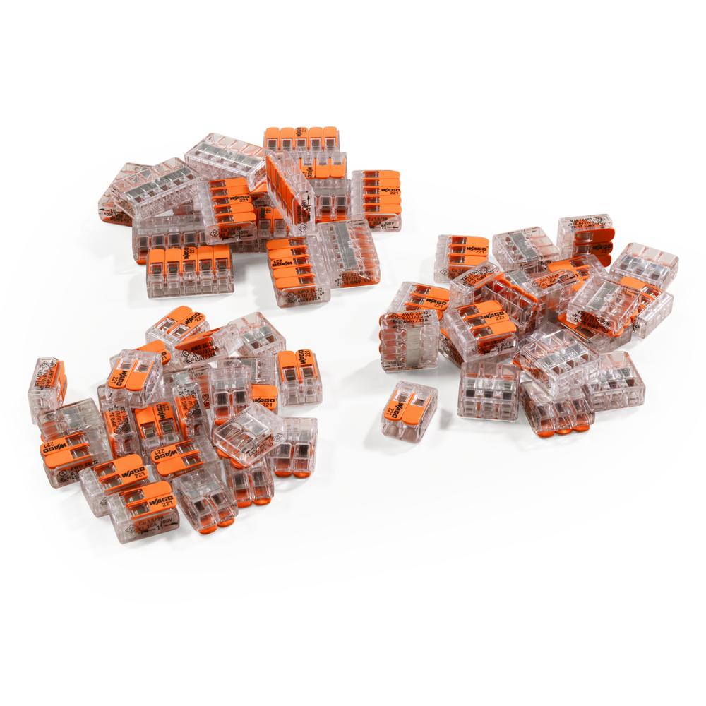 Wago Clamp Set 61-piece, 27x 2-pin, 20x 3-pin, 14x 4-pin - Opencircuit