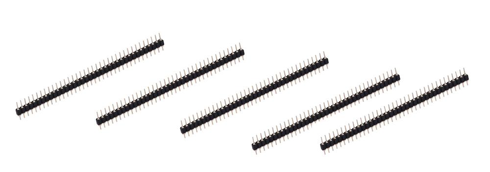 Opencircuit IC Male header 40 pin 2,54mm - 5 stuks